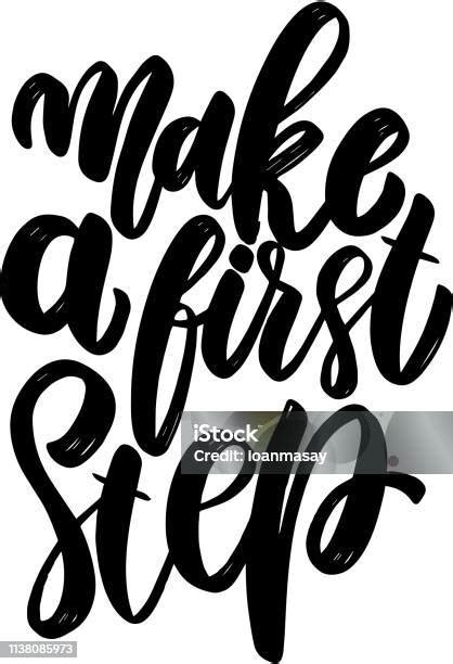 첫 번째 단계를 수행 합니다 인사말 카드 초대장 배너 엽서 웹 포스터 템플릿 문자 문구 개념에 대한 스톡 벡터 아트 및 기타 이미지 Istock