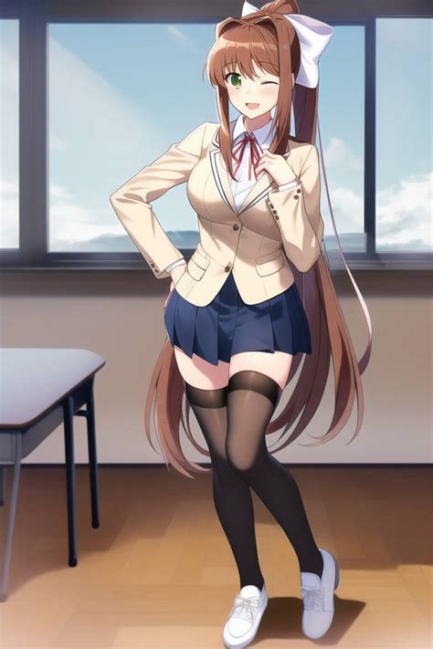 Monika Doki Doki Literature Club 4 By Red5805 On Deviantart