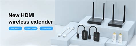 Zero Latency 1080p Hdmi Kvm Sender And Receiver 30m 50m Aluminum Local Loop Out Hdmi Extender