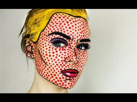 Pop Art Comic Makeup Pop Art Girl Beauty Girl Comic Book Style