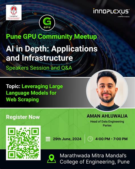 innoplexus a partex company on linkedin ai gpu webscraping llms innoplexus meetup pune