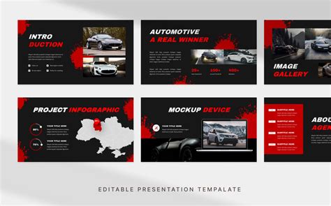 Automotive Presentation Template 364486 Templatemonster