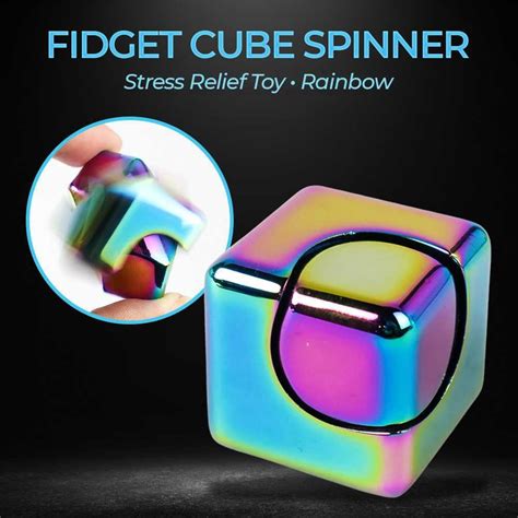Vailpro Fidget Cube Spinner 減壓玩具手指塊彩虹 Fcs01 X Snap 蝦皮購物