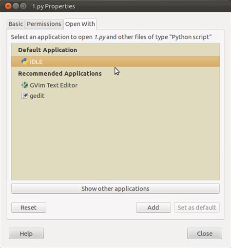 How Do I Set IDLE As The Default Editor For Python Scripts Ask Ubuntu