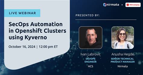Nirmata On Linkedin Kubernetes Devops Webinar Nirmata On Linkedin Kubernetes Devops Webinar
