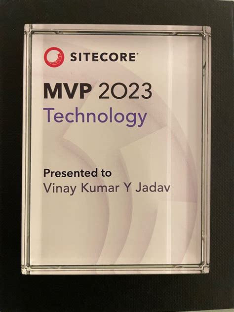 Vinay Kumar Y Jadav On Linkedin Sitecore Sitecoremvp