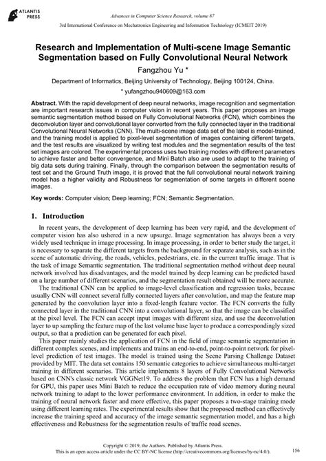 Pdf Research And Implementation Of Multi Scene Image Semantic Segmentation Based On Fully