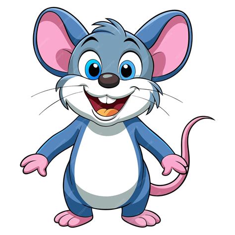 Adorable Cartoon Rat Characters With Expressive Faces And Cute Poses