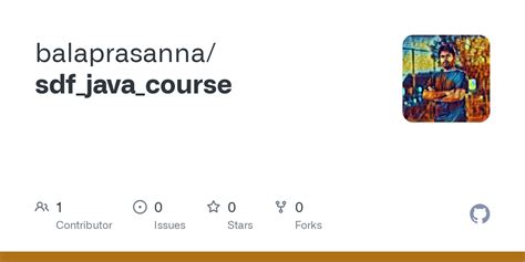 GitHub Balaprasanna Sdf Java Course