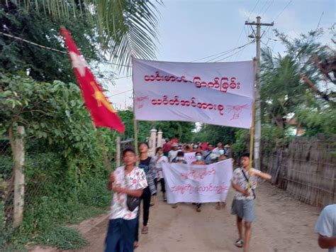 ယင်းမာပင် မြောက်ပိုင်း ရွာပေါင်းစုံ သပိတ် စစ်ကြောင်း ဖက်ဆစ် စစ်တပ် တော်လှန်ရေး ချီတက် ဆန္ဒပ