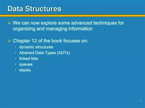 PPT Data Structures PowerPoint Presentation Free Download ID