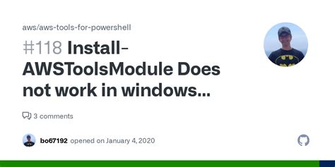 Install Awstoolsmodule Does Not Work In Windows Docker Container Issue Aws Aws Tools