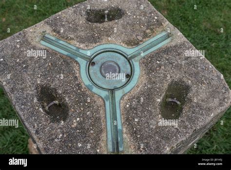The Top Of A Triangulation Point Trig Point Or Trig Pillar In The Uk