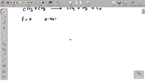 Solved The Gas Phase Decomposition Of Dimethyl Ether Follows First Order Kinetics Ch3 O Ch3 G