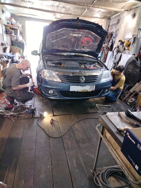 Передняя подвеска — Renault Logan (1G), 1,6 л, 2010 года | поломка | DRIVE2