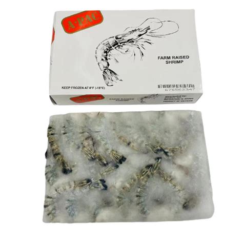 A Pac Fresh Frozen Farm Raised Shrimp Blktgr Raw Hdls 16 20 Size 6 4lb
