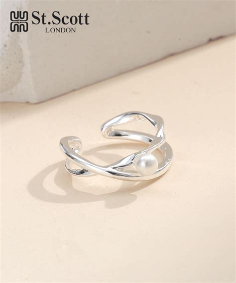 [본사정품] 세인트스코트 스트릿 No47 프리반지 [실버925도금 프리사이즈 오픈링] 에이블리