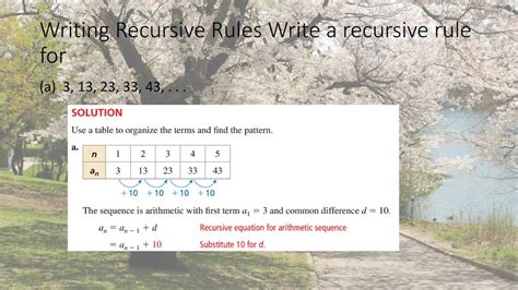 Using Recursive Rules With Sequences Ppt Download
