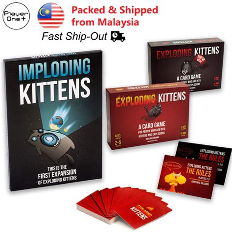 Exploding Kittens Nsfw Imploding Streaking Kittens Expansion Pack Party Fun Card Games English