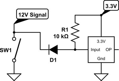 Sense Automotive 12v Circuit From 33v Microcontroller Safely
