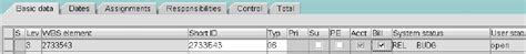 Change WBS To Enable Disable Billing
