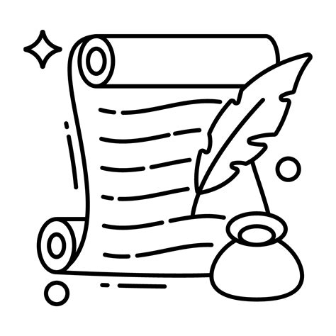 Quill Writing Concept Icon Vector Art At Vecteezy