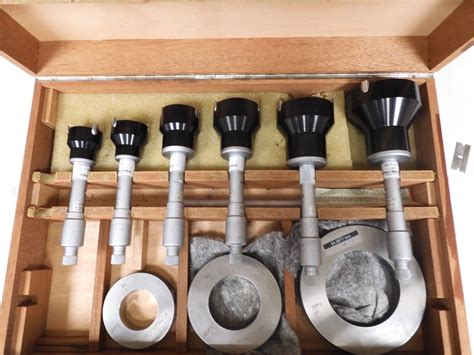 Etalon 40 100mm 005mm Intrimik Internal Micrometer Set W Case