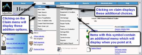 drop down menus