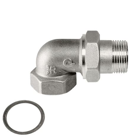 Американка никелированная угловая с внутренней-наружной резьбой Comisa ...