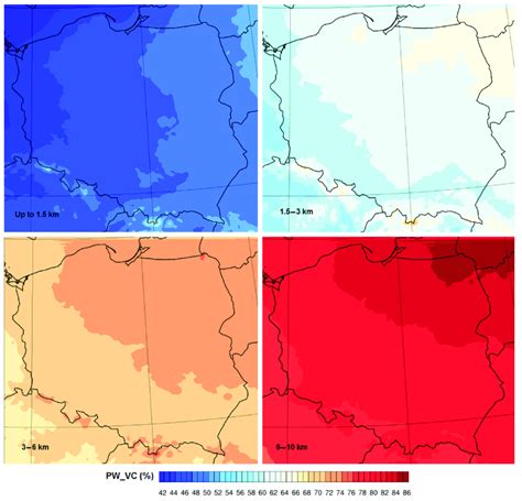 Pw Variability Coefficient Between 1981 And 2010 Over Poland At