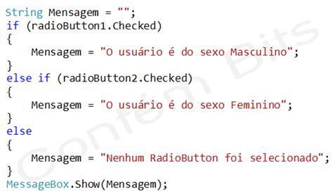 Cursos C Radiobutton