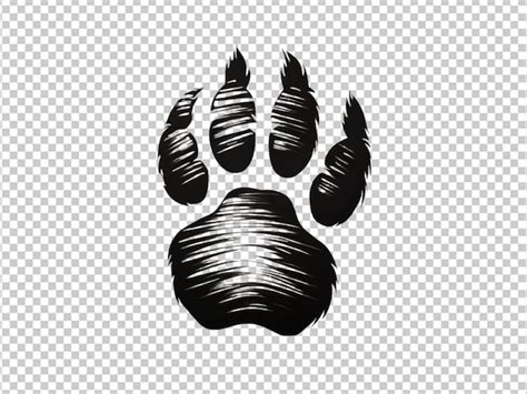 Псд отпечатка лапы собаки на прозрачном фоне Премиум Psd Файл