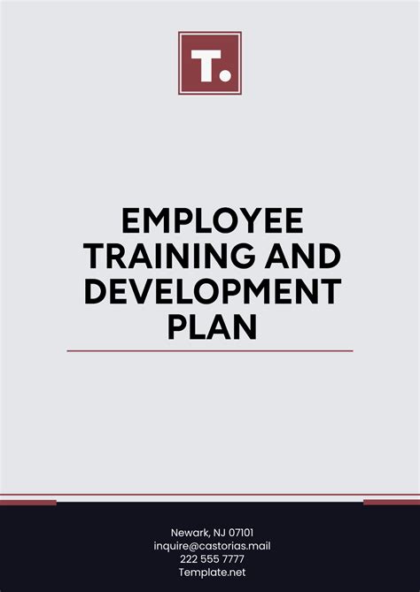 Free Employee Training And Development Plan Template To Edit Online