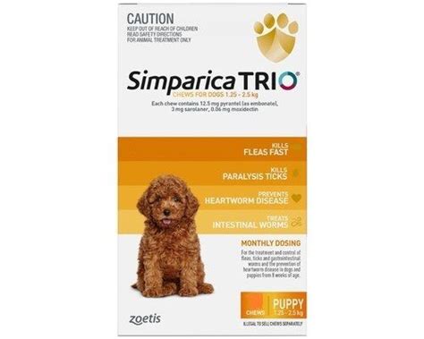 Simparica Trio For Dogs Single Dose