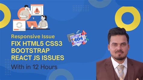 Masterfully Solve Html Css Bootstrap And Reactjs Issues By Mws786422 Fiverr