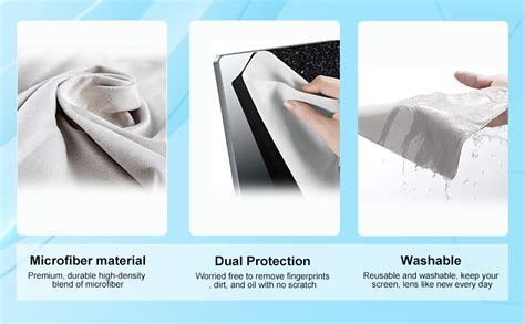 Mubuy Gol 3 Pack Microfiber Liner Cleaning Cloth 13 With Screen Keyboard Imprint