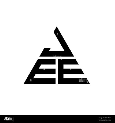 Jee Triangle Letter Logo Design With Triangle Shape Jee Triangle Logo