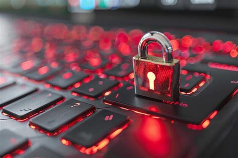 Computer Security With Login And Password Padlock Premium Ai