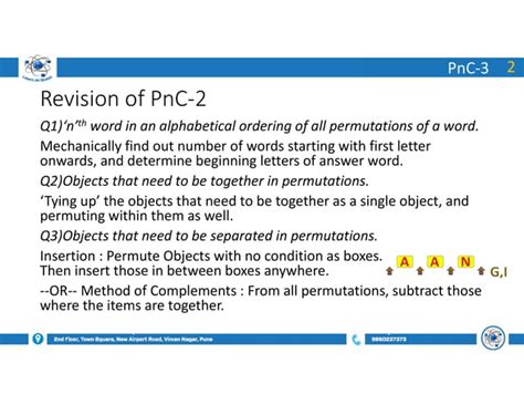 Permutations And Combinations Iit Jeeolympiad Lecture 3 Pdf