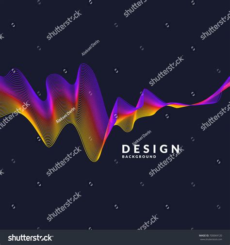 Abstract Background Dynamic Linear Waves Vector Stock Vector Royalty Free 700069120 Shutterstock