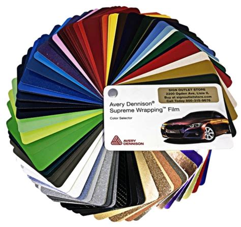 Avery Supreme Wrapping Color Selector I Free