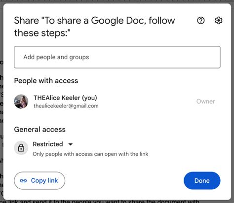 Essential Google Docs Skill Sharing The Google Docs Link Teacher Tech With Alice Keeler