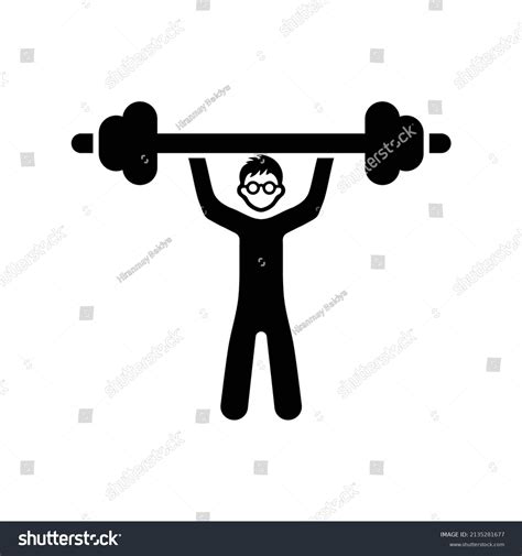 Training Gym Exercise Icon Black Vector Stock Vector Royalty Free