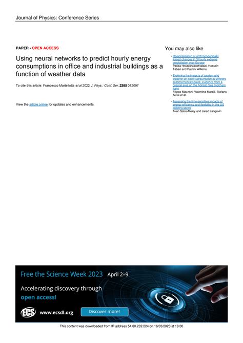 Using Neural Networks To Predict Hourly Energy Consumptions In Office