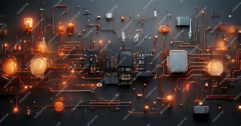 Futuristic Tech Design With Illuminated Circuitry Premium Light Background For Technology