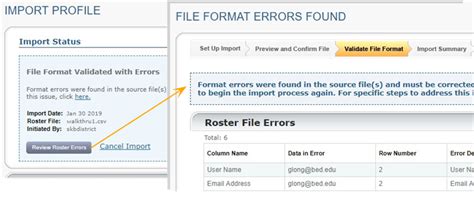 Import Errors Guidance