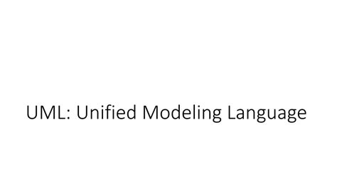 Ppt Uml Unified Modeling Language Overview Powerpoint Presentation