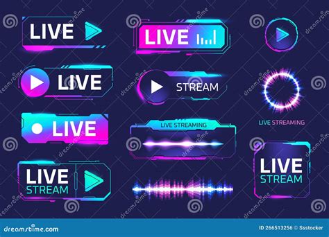 Gamers Stream Screen Frames Graphic Game Streaming Interface Mmo Game