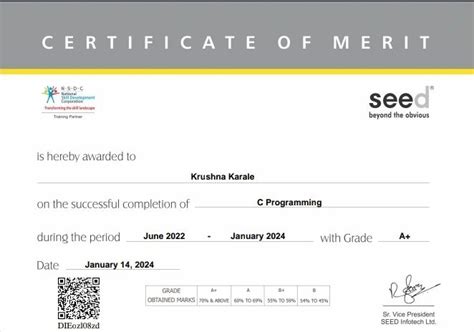 Krushna Karale On Linkedin I Have Completed C Programming Language Certificate