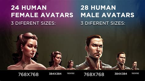 Character Avatar Icons Rpg Bundle